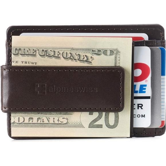 Bags | Mens Rfid Money Clip Wallet Minimalist Slim Id Card Holder Front ...